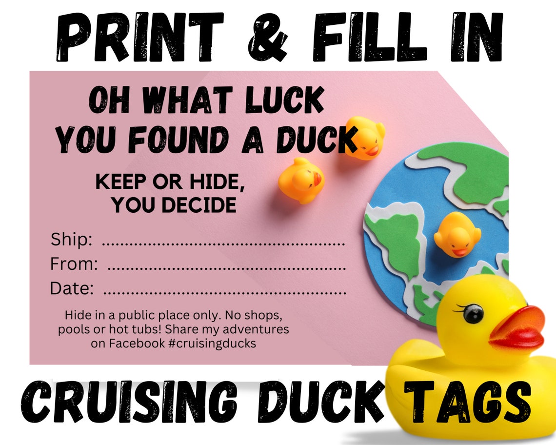 World Cruising Duck Tags | Cruising Ducks | Rubber Duck Tag | Cruising ...
