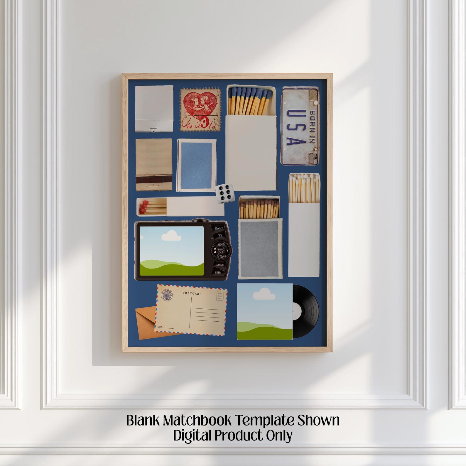 Personal Matchbook, Custom Matchbook Art, Trendy Wall Art, Custom ...