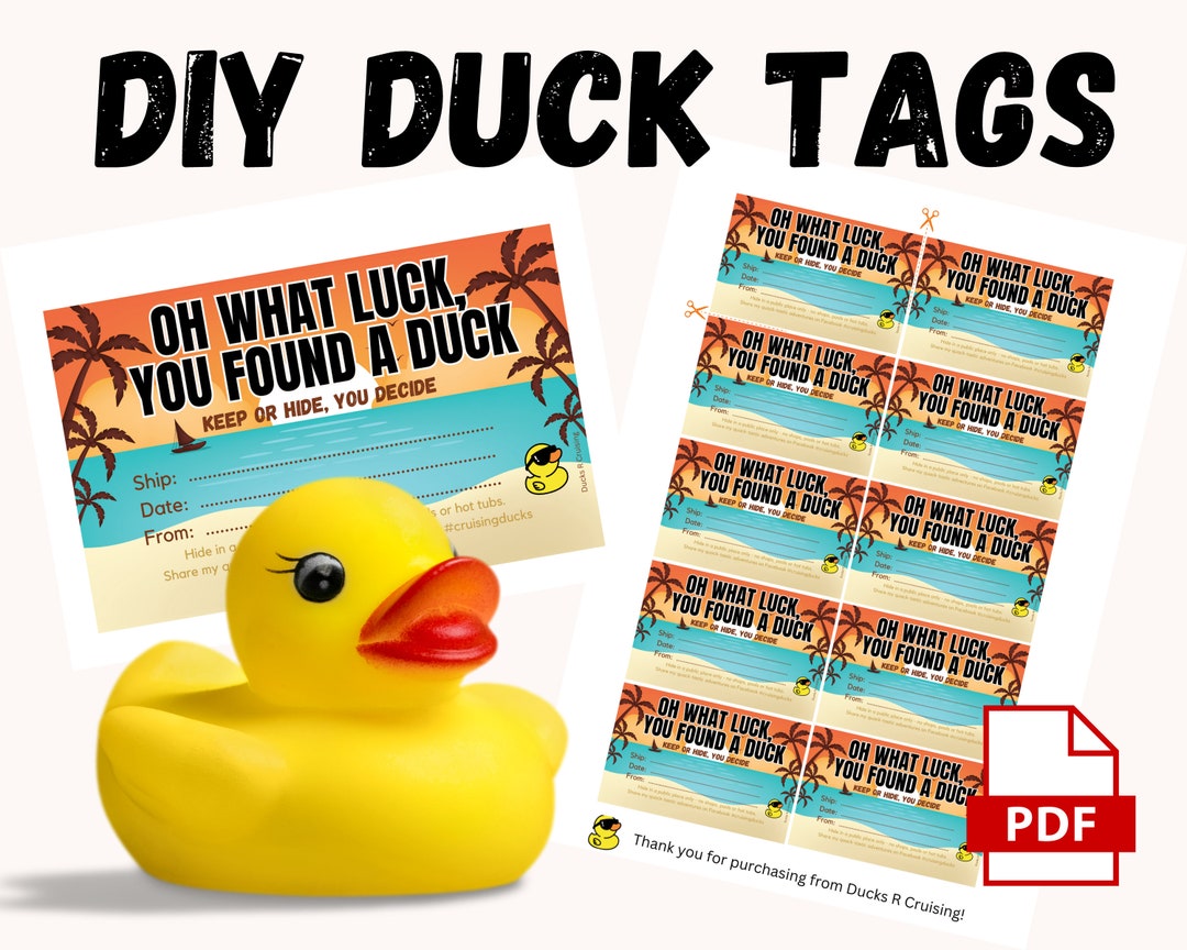 Cruise Duck Tag Sunset | Cruising Ducks | Rubber Duck Tag | Cruising ...