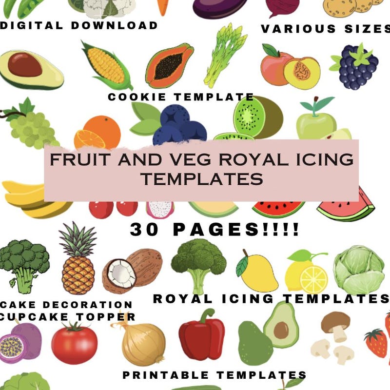 Royal Icing Vegetables - Etsy