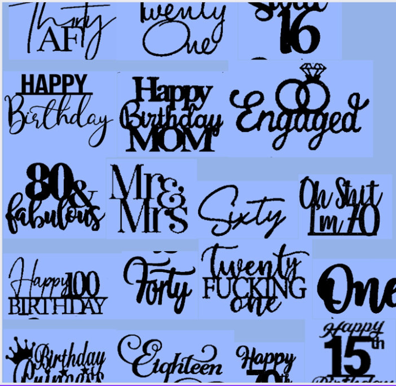 Cake Topper Transfers, Cupcake Topper, Cookie Transfer, Royal Icing ...