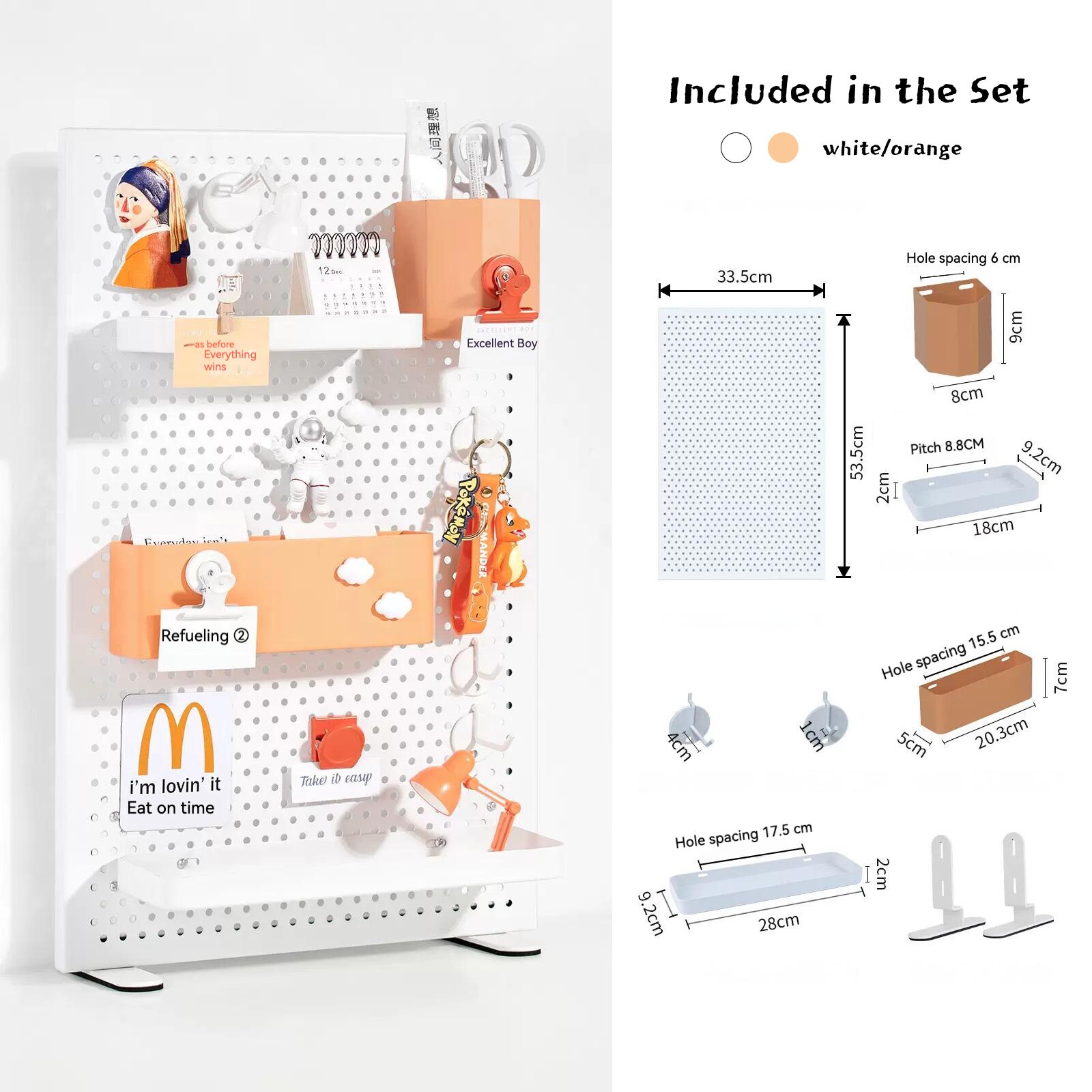 Metal Pegboard Bundle for Office Organization/desktop Decor - Etsy