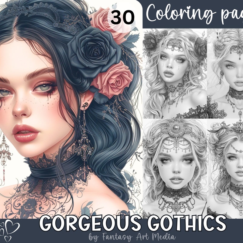 Gothic Woman Art - Etsy