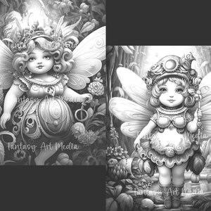 Cute Curvy Fairies - 32 Gorgeous Fairy Girls | Grayscale Diverse Body ...