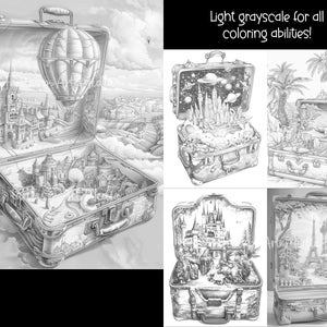 A Case of Adventure Coloring Pages | Printable Adult Magical Fairytale ...