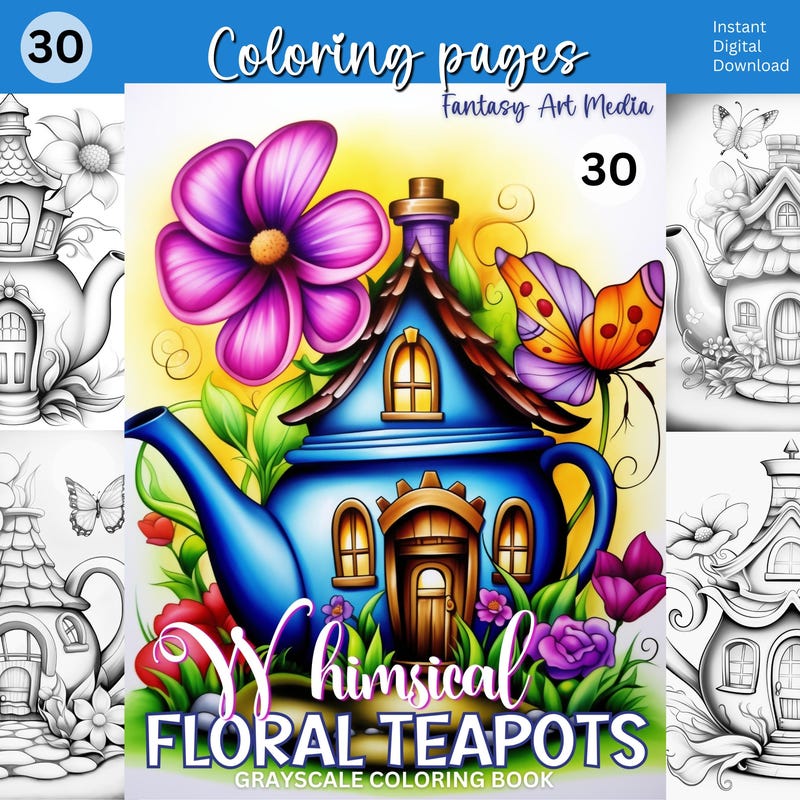 Whimsical Teapot - Etsy