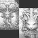 40 Fantasy Tree Creatures Coloring Pages Printable Adult Grayscale ...