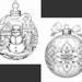 Christmas Baubles Coloring Pages: 60 Grayscale Designs (printable PDF ...