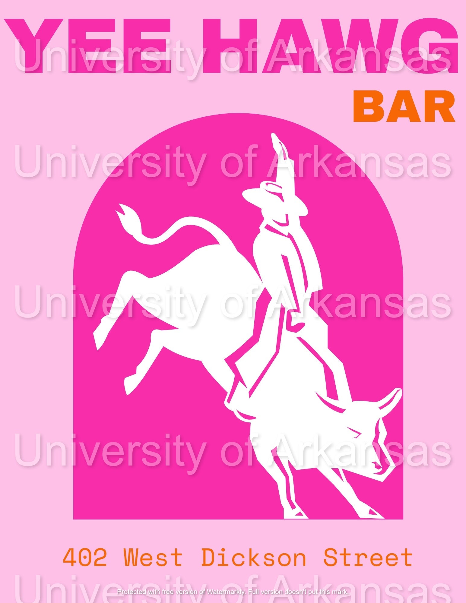 University of Arkansas Digital Wall Prints Fayetteville, Arkansas ...