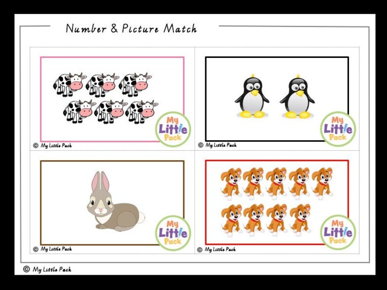 Alphabet and Number Match Cards - Etsy