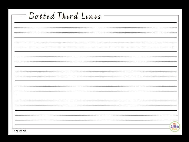 Dotted Third Lines - Blank Templates - Etsy