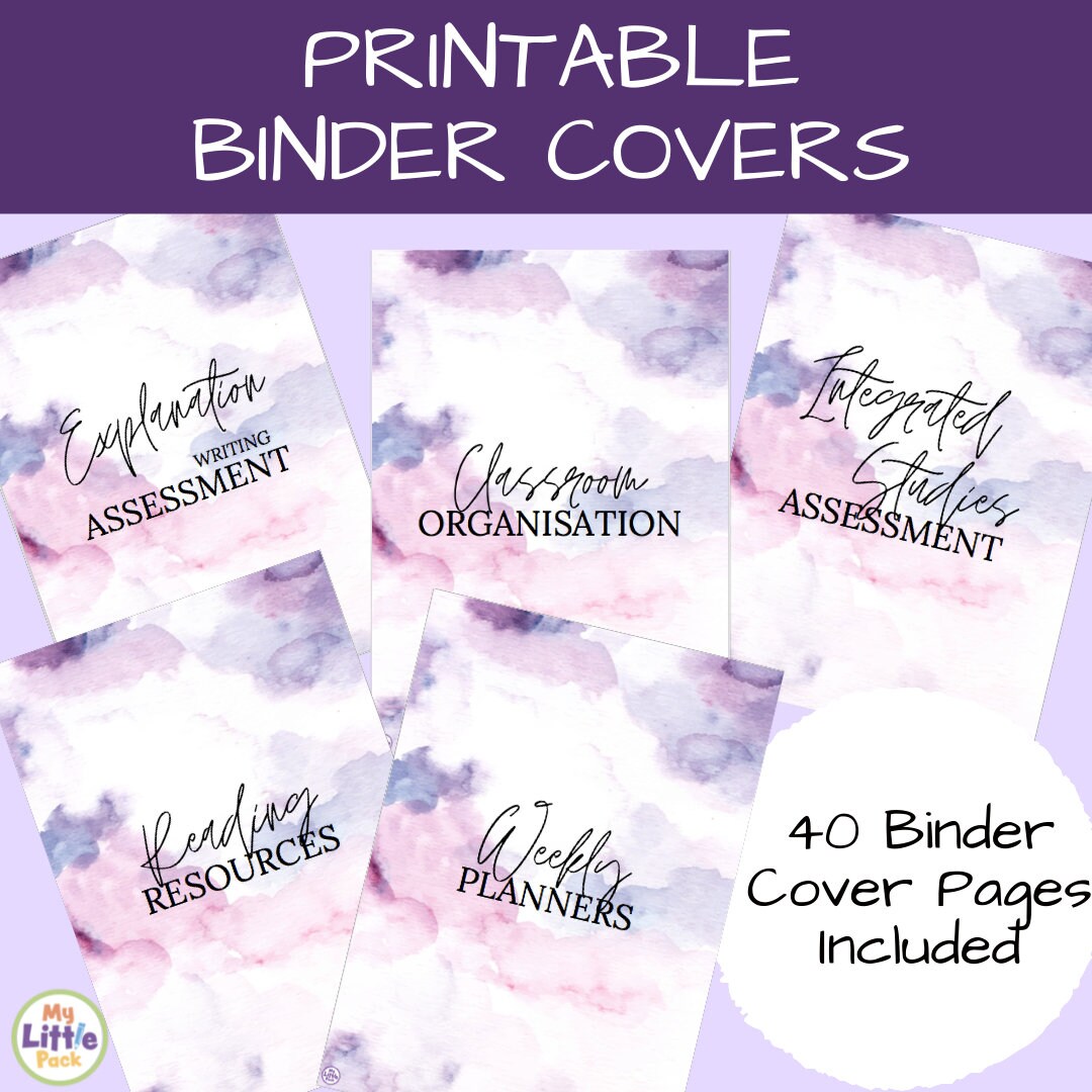 PRINTABLE I Beautifully Designed Teacher Binder Covers I Summer Breeze ...