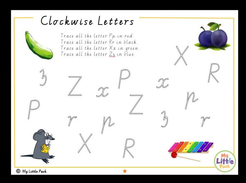31 Printable Worksheets Alphabet Practise and Tracing Letter Families ...
