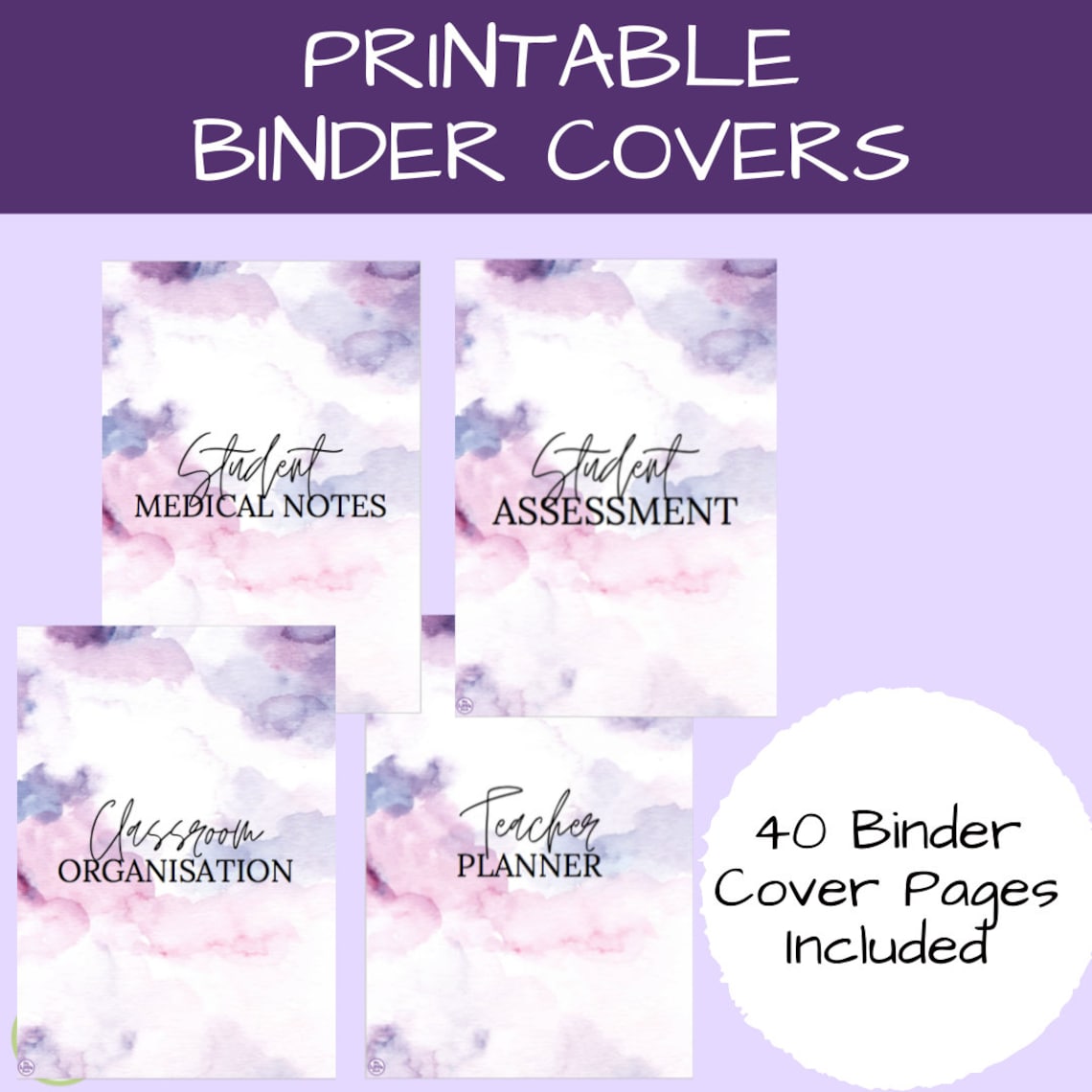 PRINTABLE I Beautifully Designed Teacher Binder Covers I Summer Breeze ...