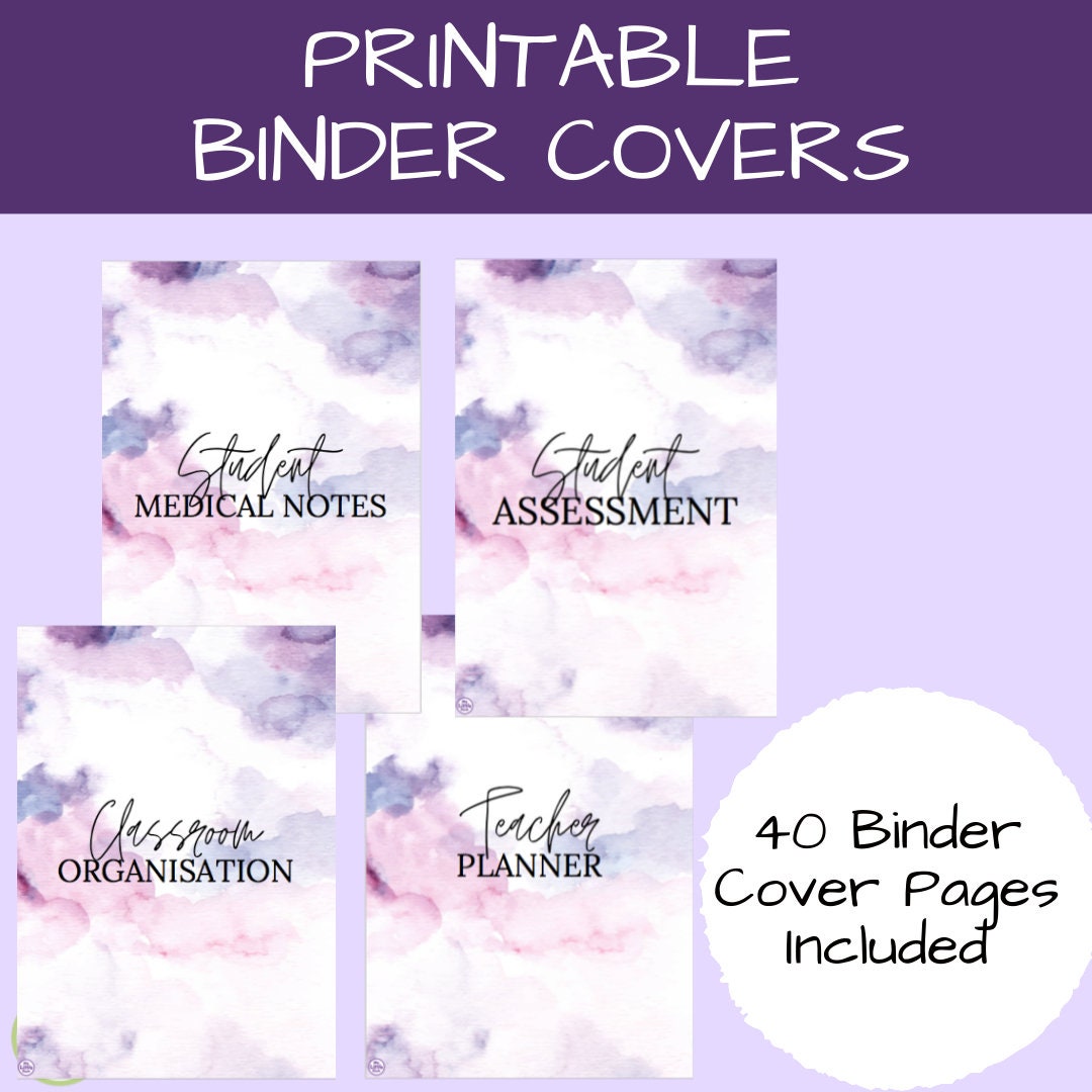 PRINTABLE I Beautifully Designed Teacher Binder Covers I Summer Breeze ...