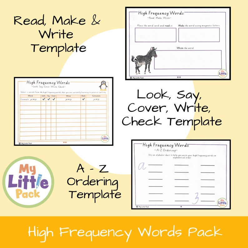 The ULTIMATE High Frequency Words Learning Pack - 96 DIGITAL ...