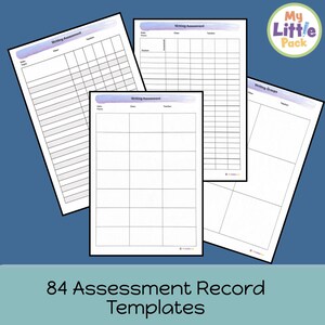 84 Teacher Assessment Record TEMPLATES - Watermark Theme - Etsy