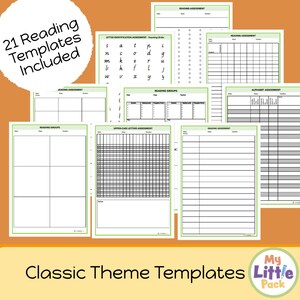 111 Teacher Assessment Record TEMPLATES - Classic Theme - Etsy