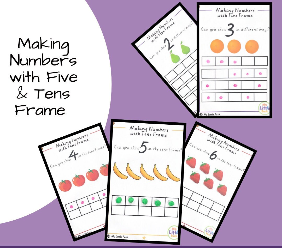 Making Numbers With Five and Ten Frames - Etsy