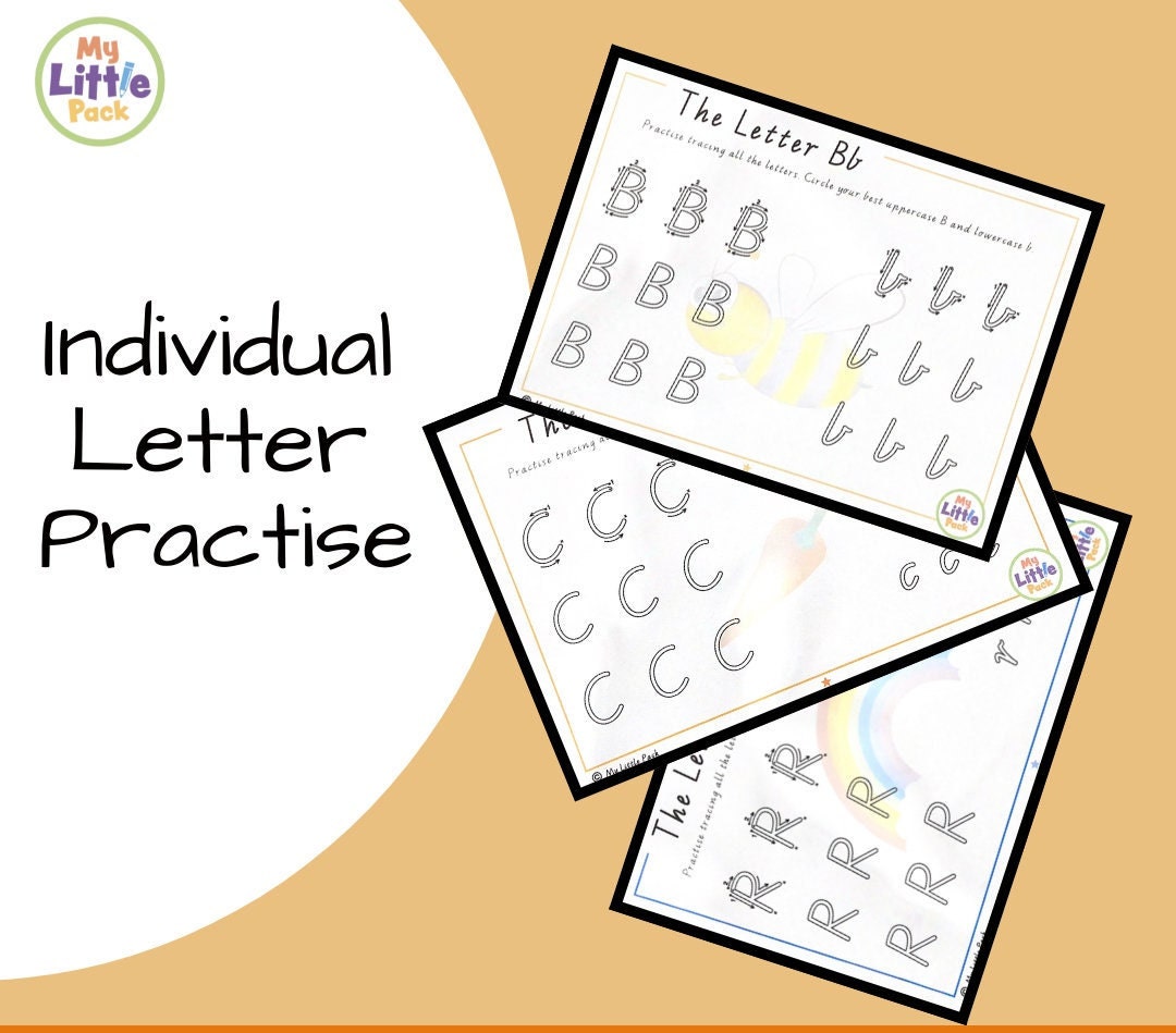 31 Printable Worksheets - Alphabet Practise and Tracing Letter Families ...