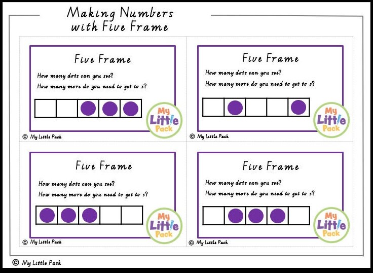 Making Numbers With Five and Ten Frames - Etsy