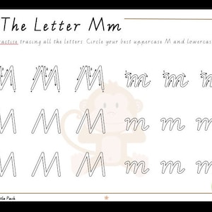 31 Printable Worksheets - Alphabet Practise and Tracing Letter Families ...