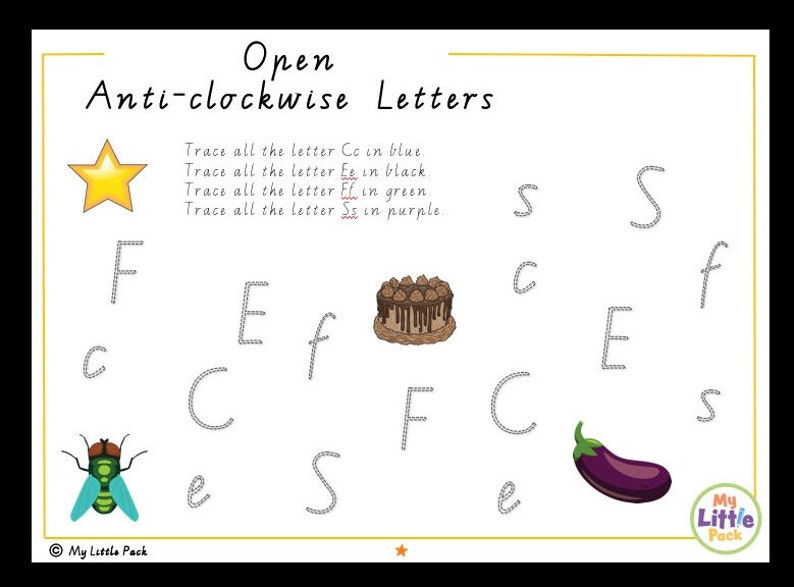31 Printable Worksheets Alphabet Practise and Tracing Letter Families ...