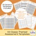 111 Teacher Assessment Record TEMPLATES - Classic Theme - Etsy