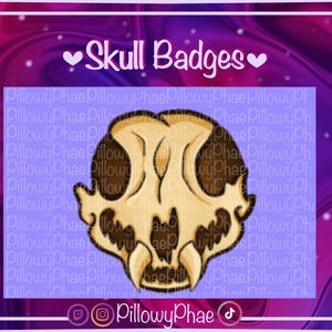 Fiery Skull Badges - Etsy