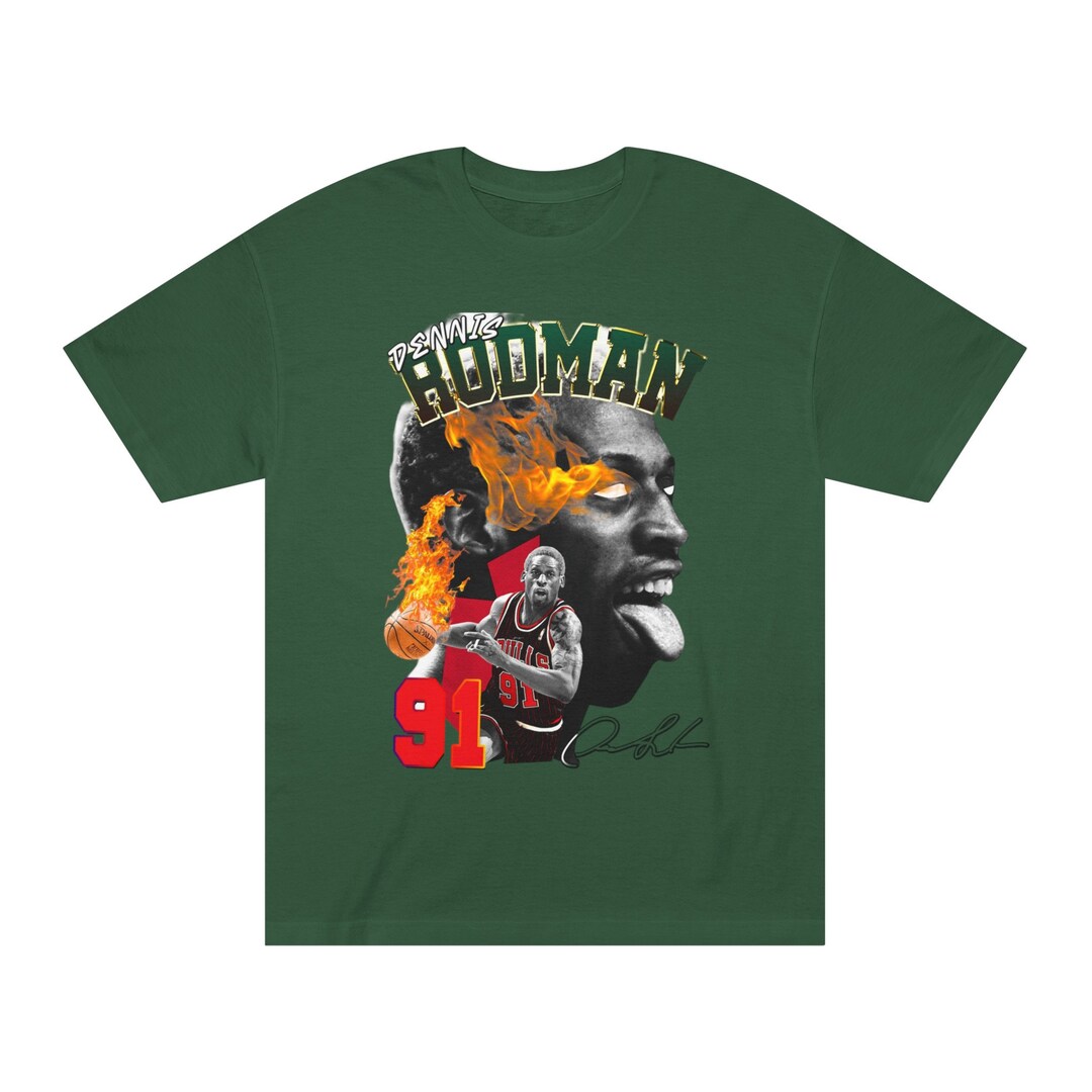 Dennis Rodman NBA Chicago Bulls Graphic Unisex Classic Tee - Etsy