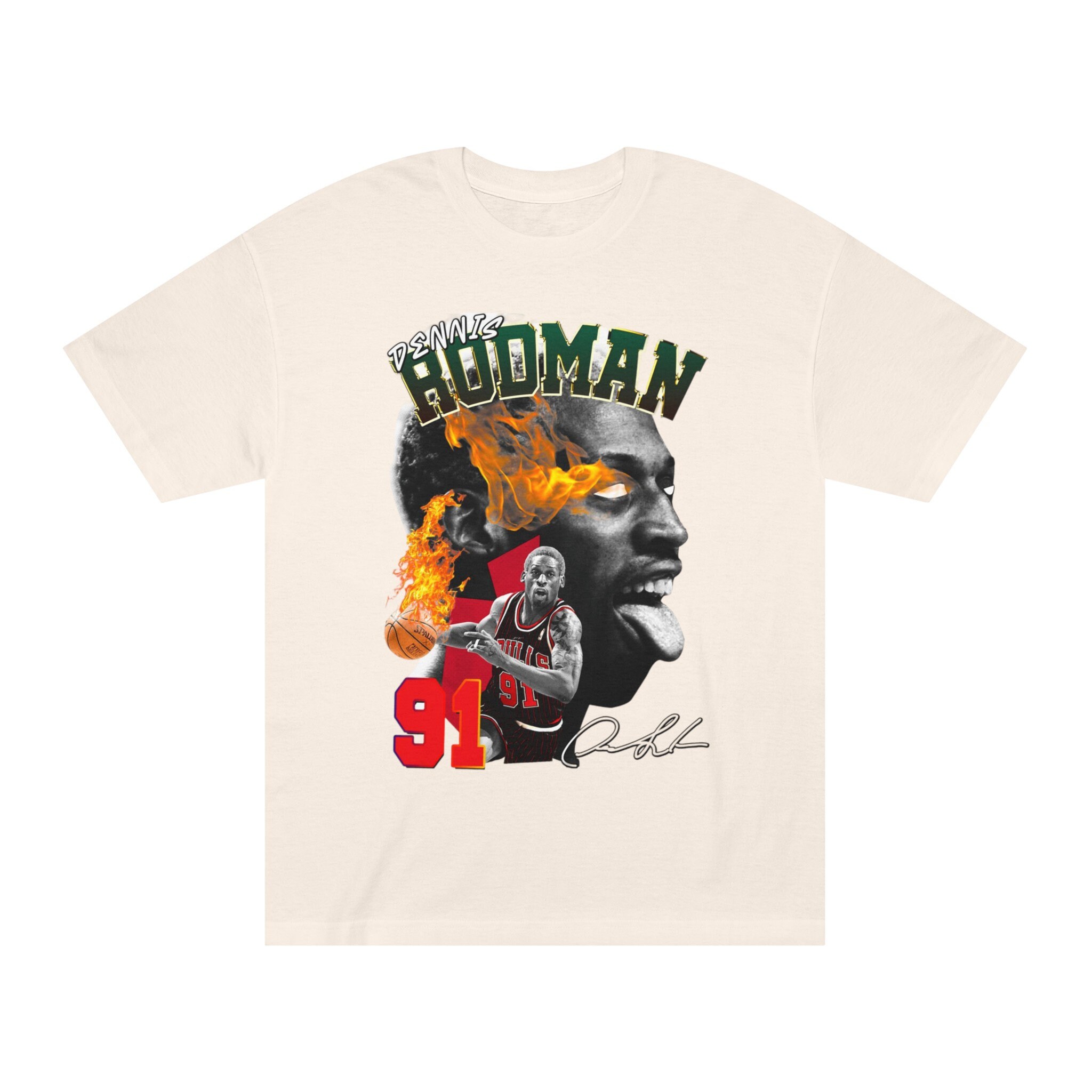 Dennis Rodman NBA Chicago Bulls Graphic Unisex Classic Tee - Etsy