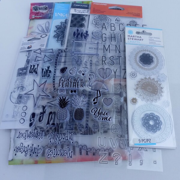 Clear Alphabet Stamps - Etsy