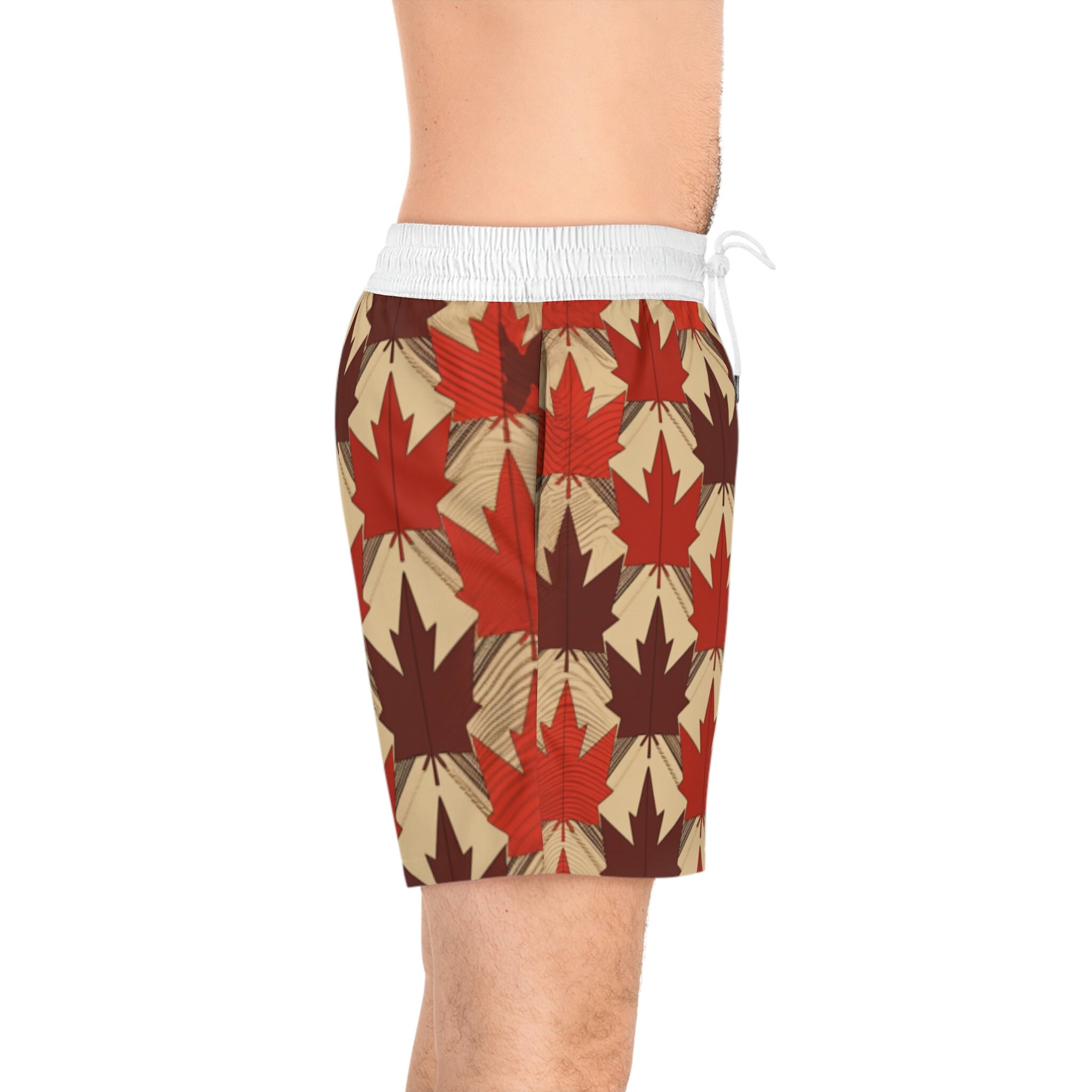 Canadian Flag Inspired Swim Shorts for Sunny Summer Beach Days - Etsy
