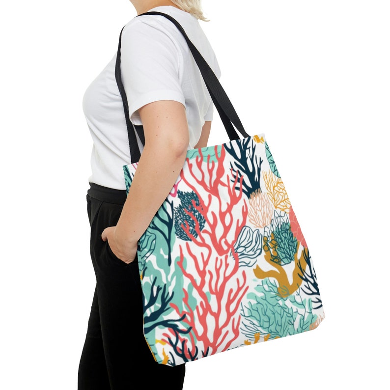 Add a Splash of Color to Your Summer With This Coral Reef Print Tote ...
