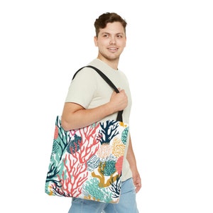 Add a Splash of Color to Your Summer With This Coral Reef Print Tote ...