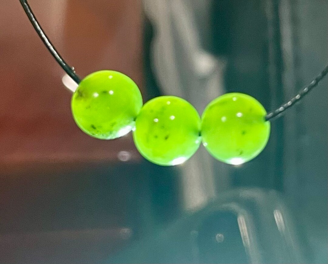 Alaskan Jade Nephrite Beads 6mm Drilled Alaska Lot of 60 Gem Stone ...
