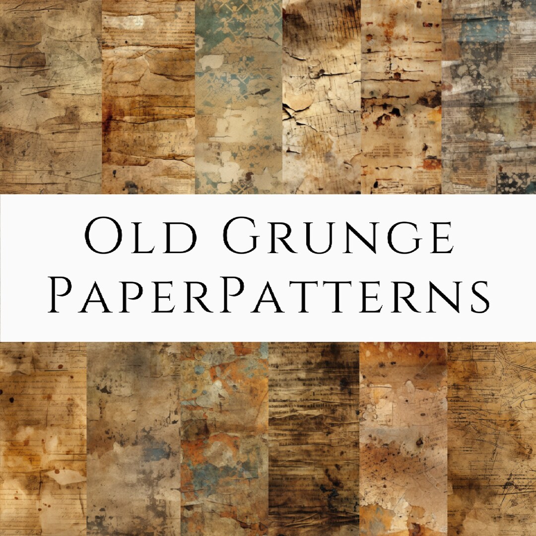 Old Grunge Paper Patterns, Paper, Dirty, Repeatable Paper Pattern ...