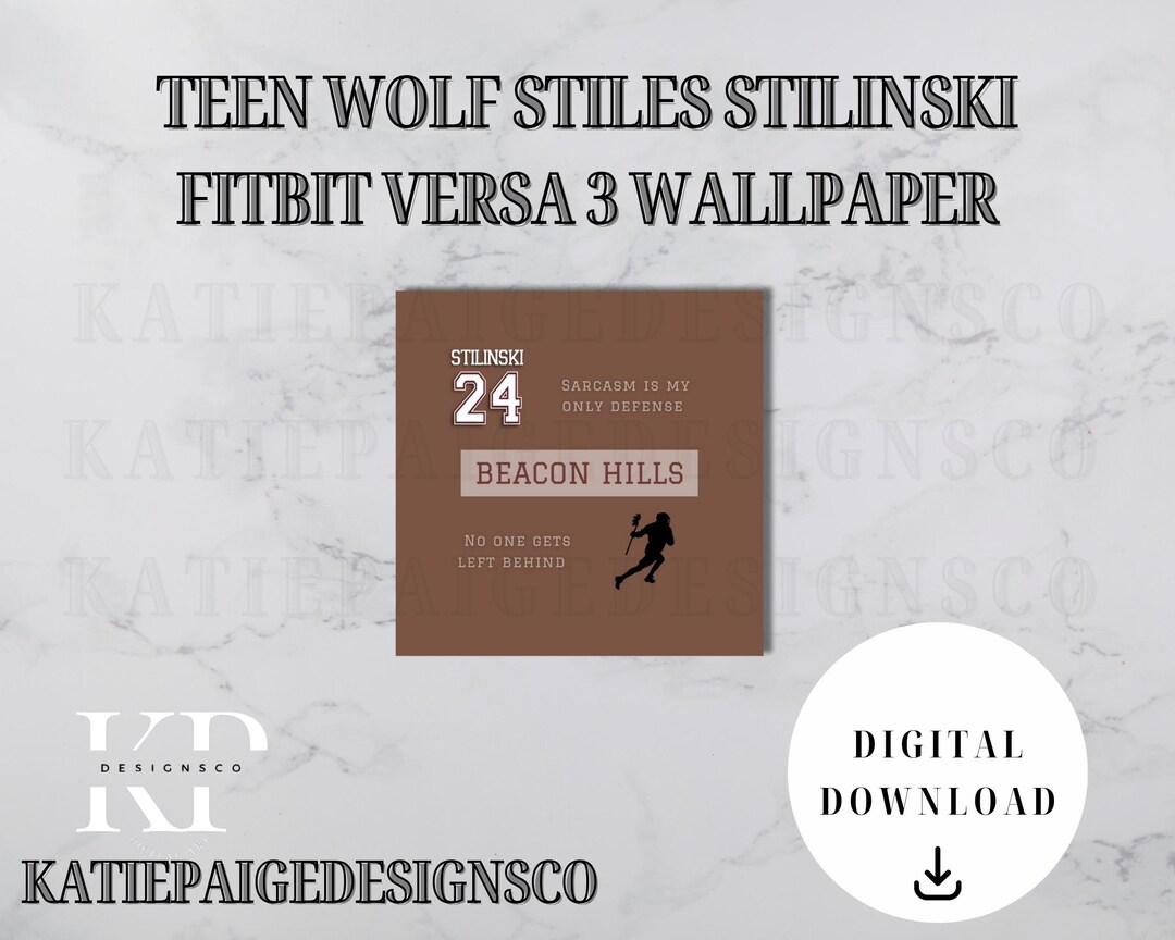 Teen Wolf - Stiles Stilinski Inspired Fitbit Versa 3 Wallpaper - Etsy