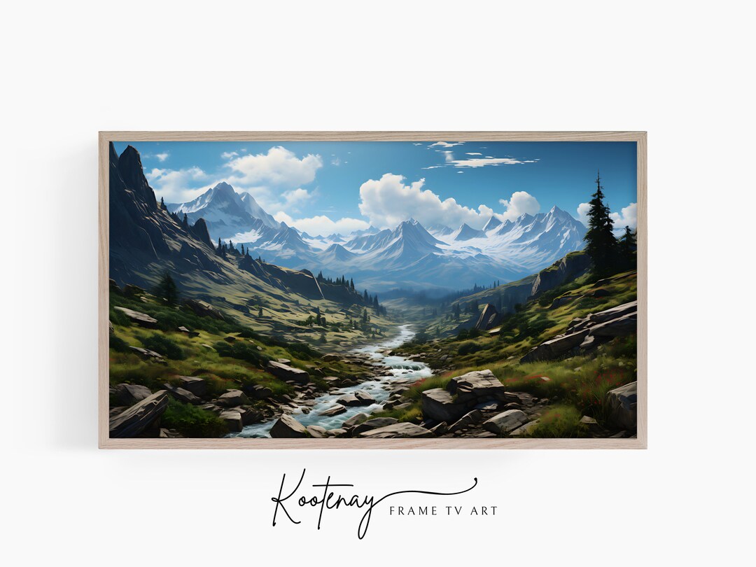 Samsung Frame TV Art - the Highline Trail | Cabin Frame Tv Art | Nature ...