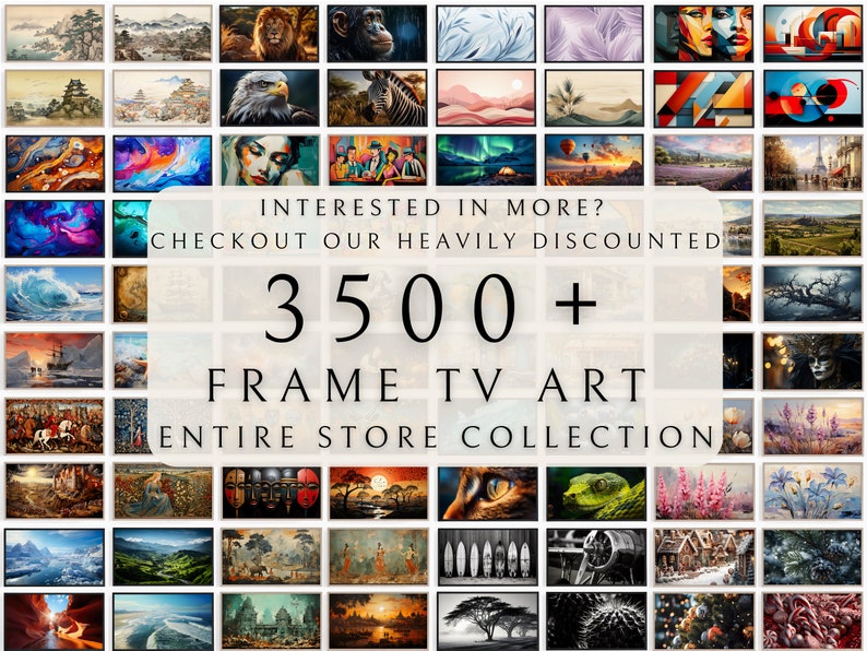 Samsung Frame TV Art Mulla Mulla Floral Frame Tv Art Impasto Art for ...