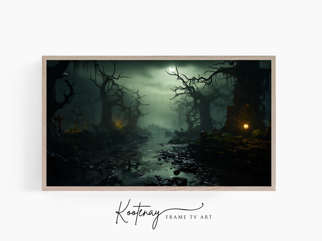 Samsung Frame TV Art - Spooky Swamp | Halloween Frame Tv Art | Spooky ...