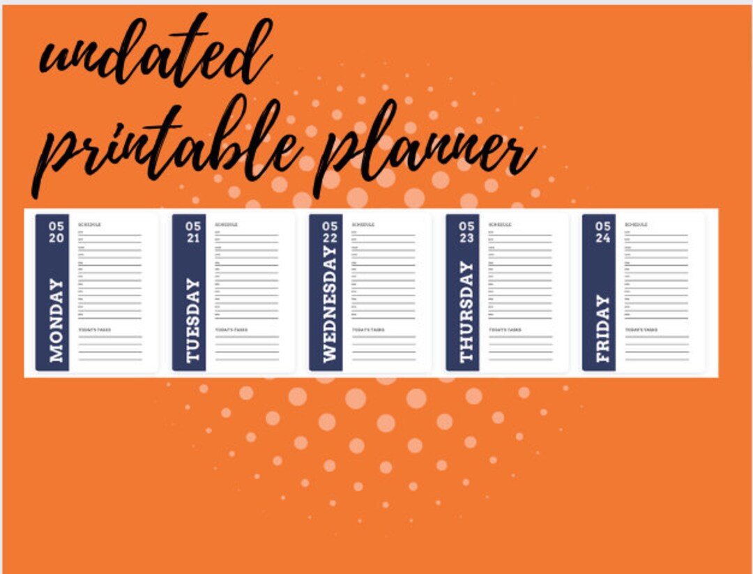 Editable Planner Pages - Etsy