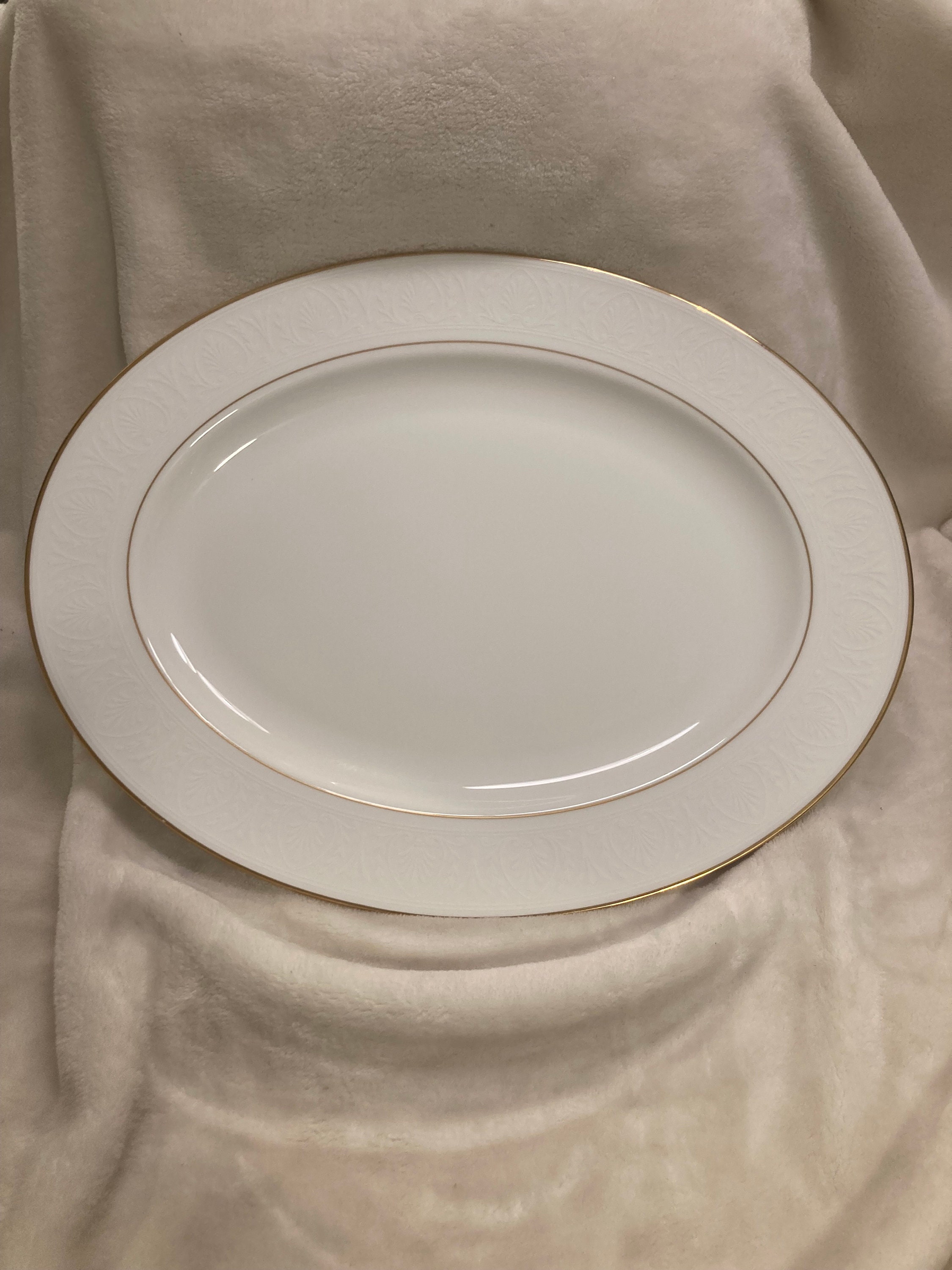 Hannah Gold by Lenox, Platter, Creamer, Bowl, Gravy Boat, Footed Cups ...