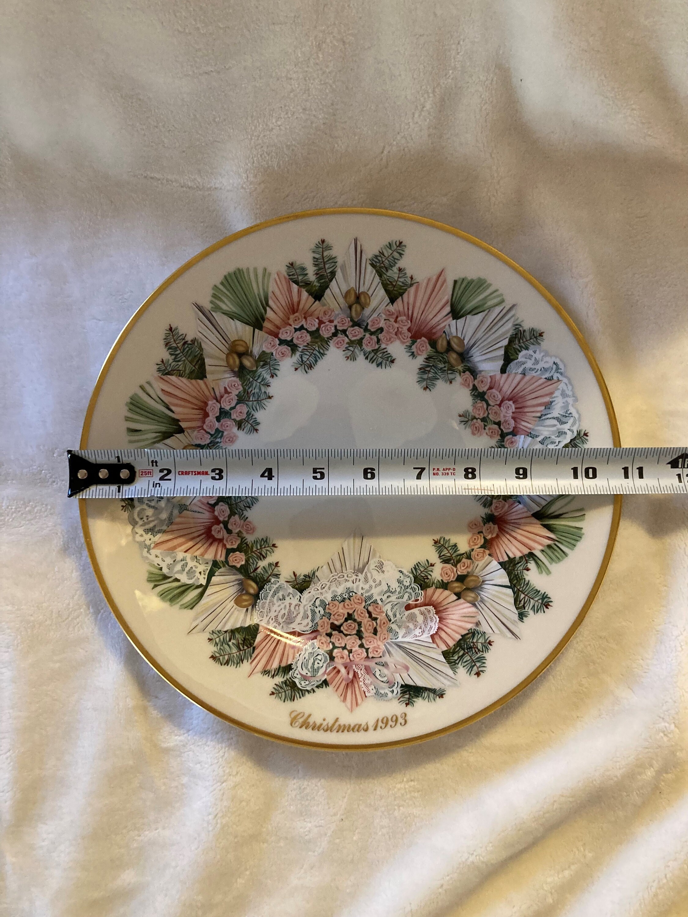 Lenox Colonial Christmas Plates - Etsy