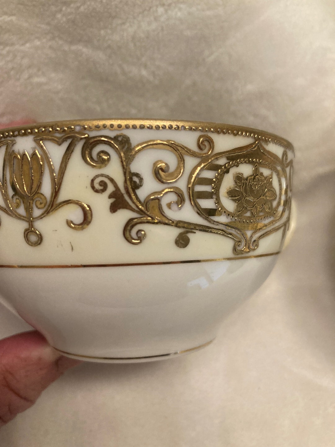 ANTIQUE Gold Noritake Cups, Pattern 175 - Etsy
