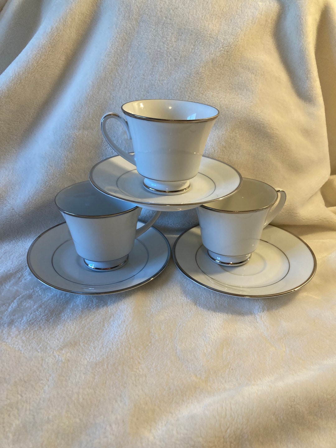 Set of 3 Cups & Saucers, Spectrum by Noritake - Etsy
