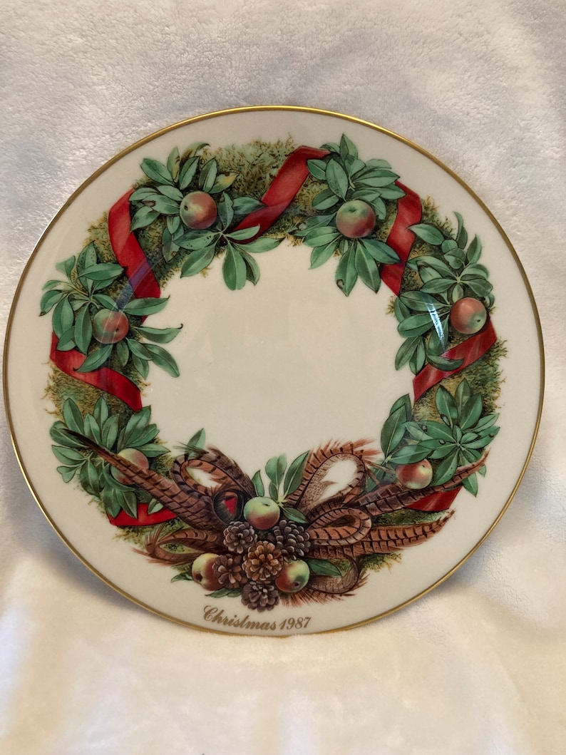 Lenox Colonial Christmas Plates - Etsy