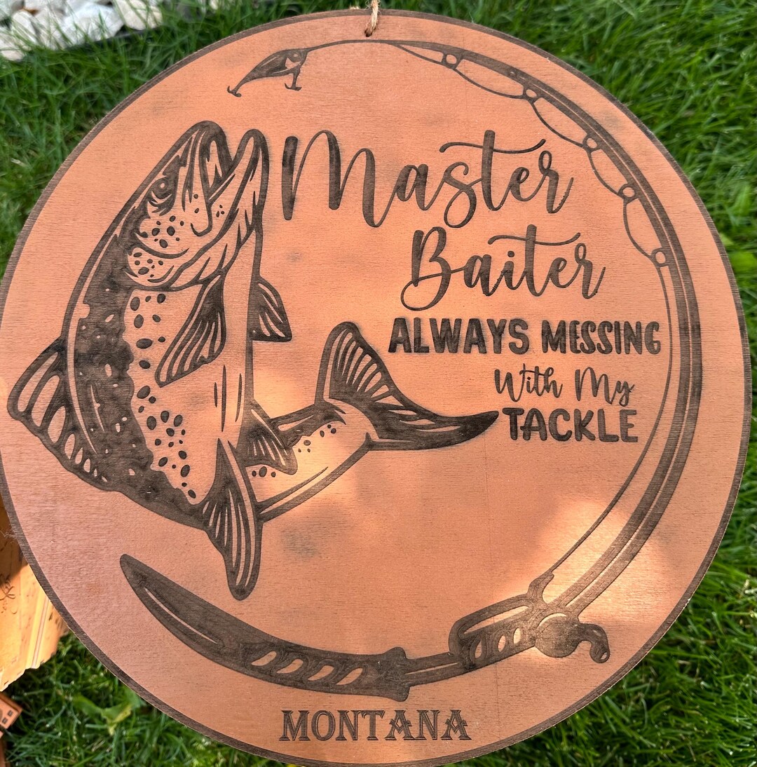 Master Baiter Fishing Sign - Etsy