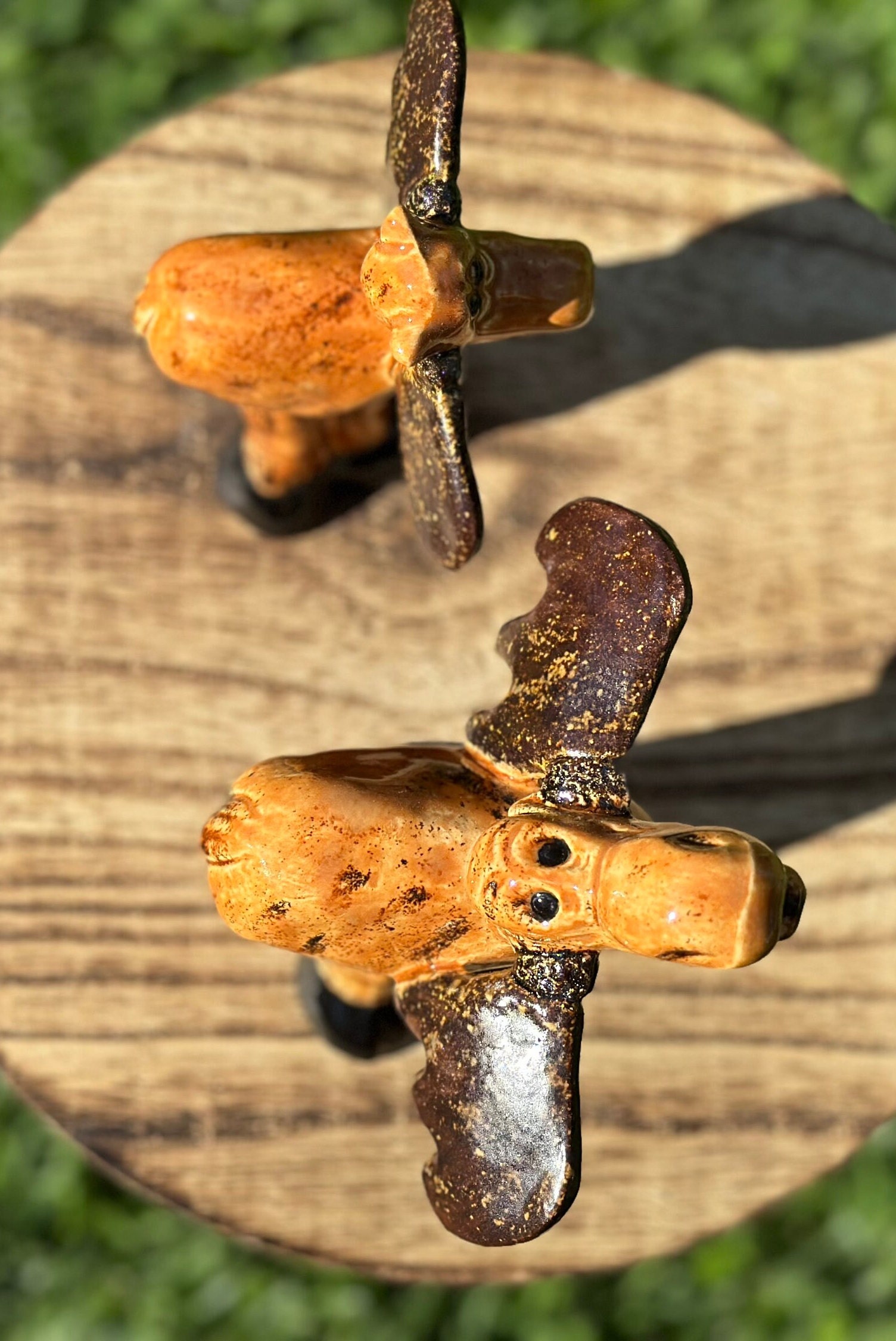 Two Moose Figures - Etsy