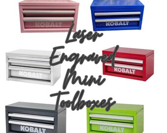 Personalized Mini Pink Kobalt Toolbox - Etsy